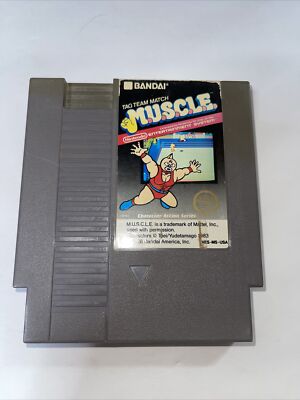 M.U.S.C.L.E. Muscle Tag Team Video Game Nintendo NES *TESTED,AUTHENTIC ...