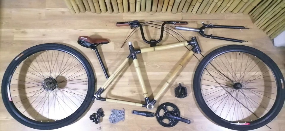 Custom Bamboo Bicycle Frame Build Kit | eBay