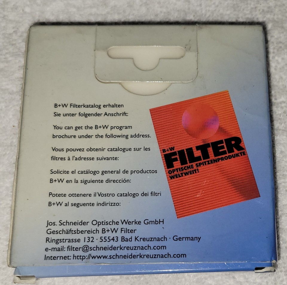 B+W High Performance Filter Camera Lens- UV- Haze Filter #70222 Ultra ...