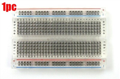Transparent Mini Breadboard 400 Points 83X55MM ni | eBay