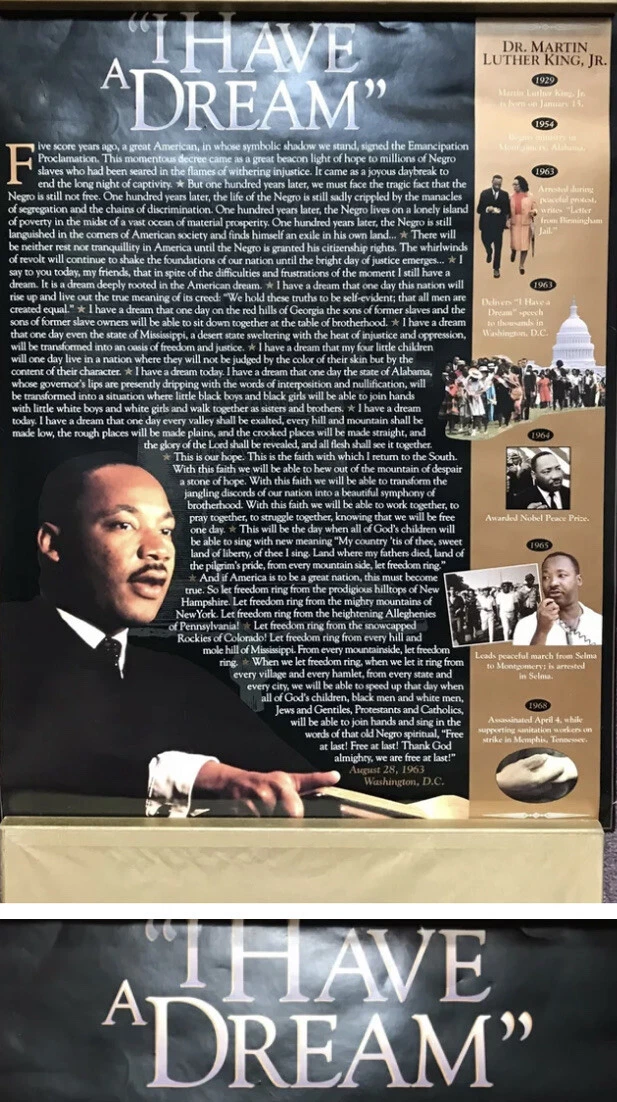 Martin Luther King I Have A Dream Poster