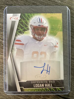 Logan Hall - 2022 SAGE Rookie RC AUTO - Houston Cougars / Tampa Bay ...