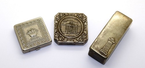 Original vintage Soviet Russian Powder boxes (3 pcs), Metal, USSR | eBay