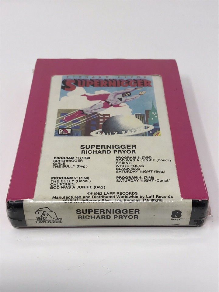 SUPER RARE!! RICHARD PRYOR: Supernigger NEW SEALED Eight 8-Track ’82 ...