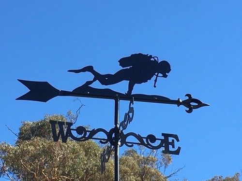 Scuba Diver Weathervane 100% Australian Made | eBay