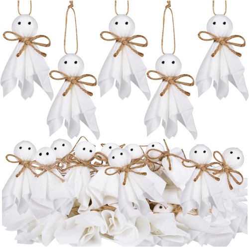 20 Pcs Halloween Ghost Ornaments Tree Decoration, 4Inch Small Mini ...