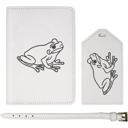 'Sitting Frog' Passport Cover & Luggage Tag Travel Set (PA00026322 ...