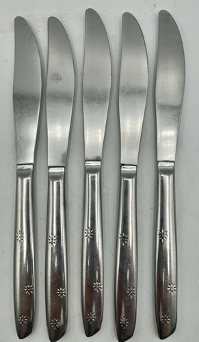 5 Night Sky Dinner Knives International Silver Knife Atomic Starburst ...