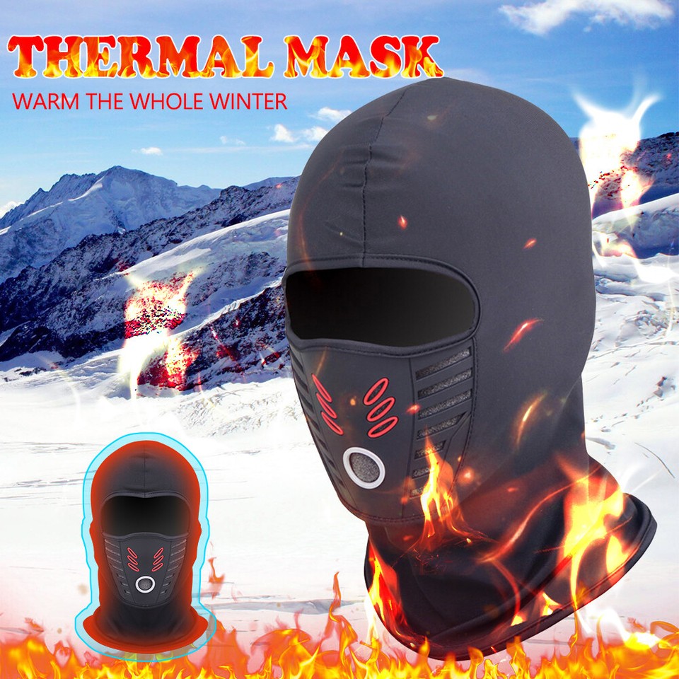 Windproof Fleece Neck Winter Warm Balaclava Ski Full Face Mask for Cold ...
