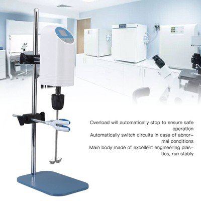Lab Electric Overhead Stirrer Digital Mixer 100-2000RPM 10000mPas Heavy ...