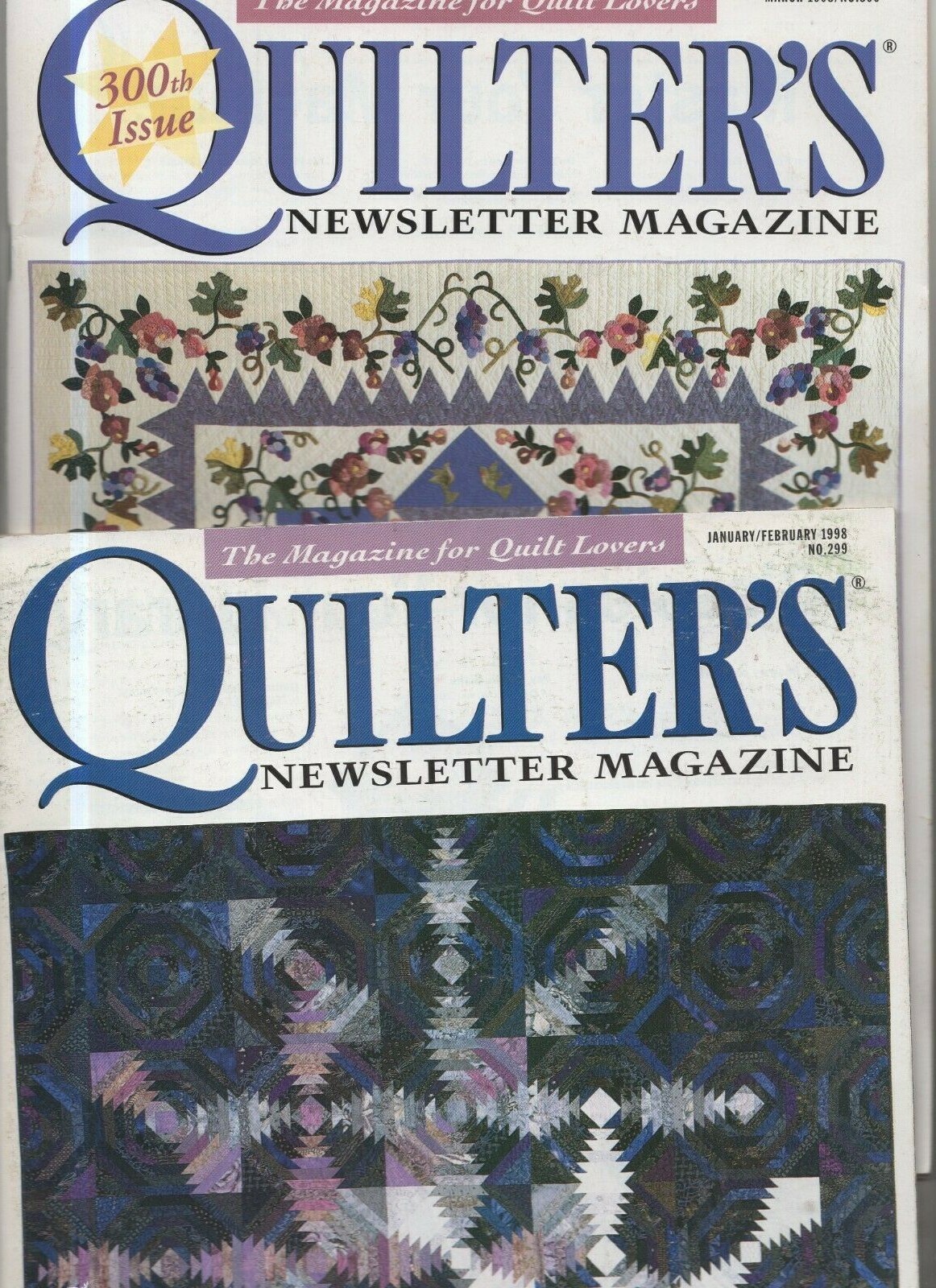 Quilter’s Quilters Newsletter Magazine Lot of 5 Magazines 1990’s | eBay