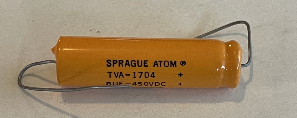 NOS Vintage Sprague Atom Capacitor 8 uf 450v TVA-1704 | eBay