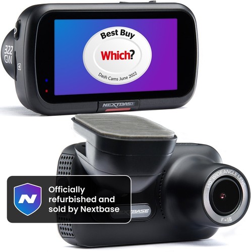 Nextbase 322GW Dash Cam Full 1080p/60fps HD Recording - In Car DVR ...