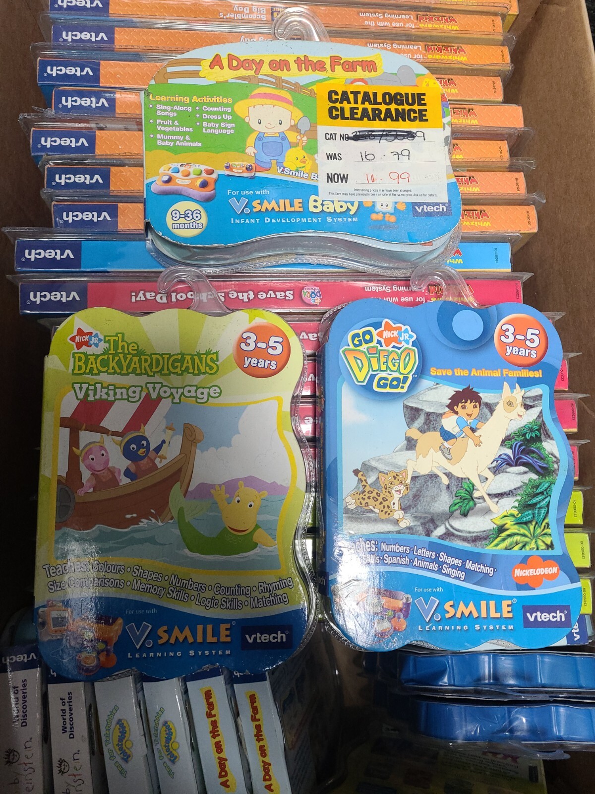 Vtech Whiz Kid Learning Infant System x32 Game Bundle / Joblot Brand ...
