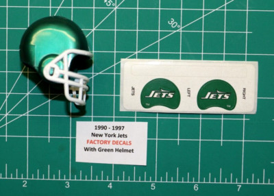1990 - 1997 NY Jets FACTORY *DIECUT DECALS* & Football Gumball Helmets ...