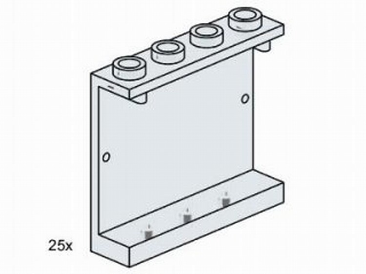 LEGO 4215 4215b 3507 30007 Lot of 25x Trans-Clear 1x4x3 Panel Windows ...