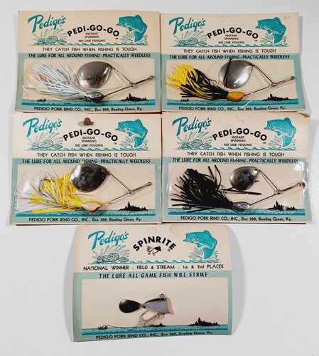 Vintage Pedigo's Pedi-Go-Go Spinrite Fishing Lure Lot Kentucky - NOS ...