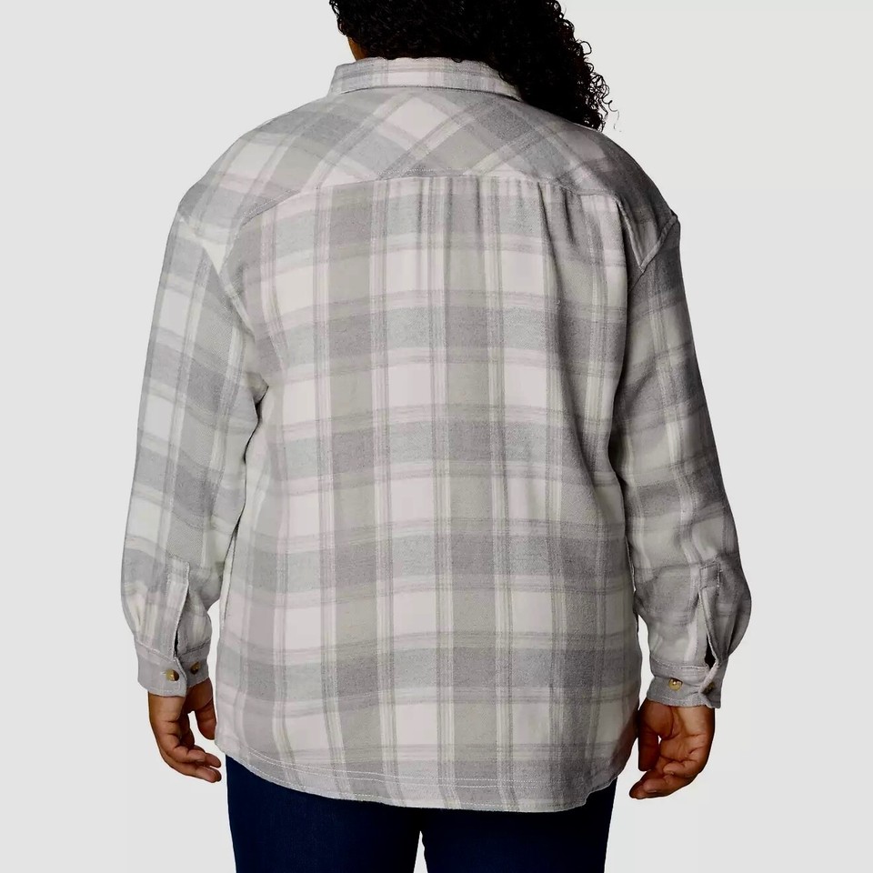 COLUMBIA Women’s Calico Basin Plaid Shacket PLUS 3X NWT $85 Jacket ...