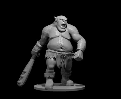 Ogre Dumb & Dragging Club Monster Manual 28mm Scale DND D&D Tabletop ...