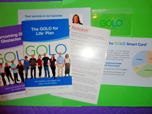 GOLO For Life Plan Diet Booklet Smart Card & Weight Loss Guide, Pouch ...