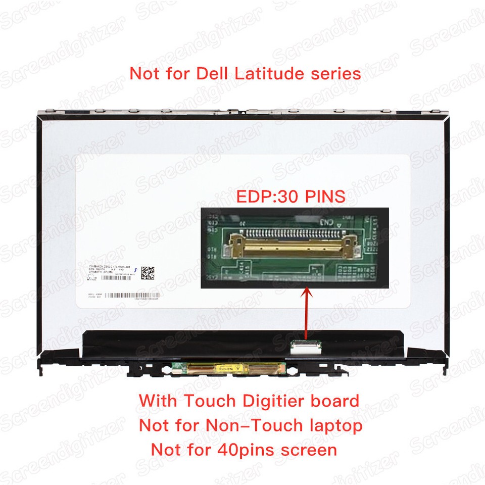 For Dell Inspiron 14 5410 7415 2-in-1 P147G P147G001 LCD Screen Touch ...