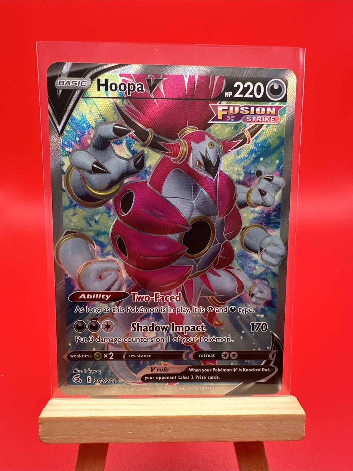 Pokemon Hoopa V 253/264 Full Art Holo Rare Fusion Strike Near Mint | eBay