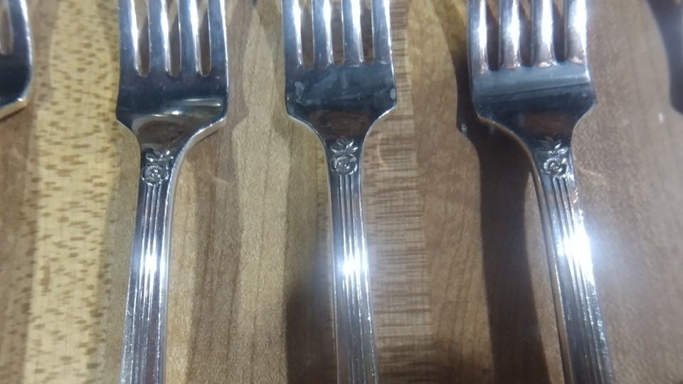 Vintage Nobility Plate 57 Piece Silverware Set,Wooden Box,Papers,1948 ...