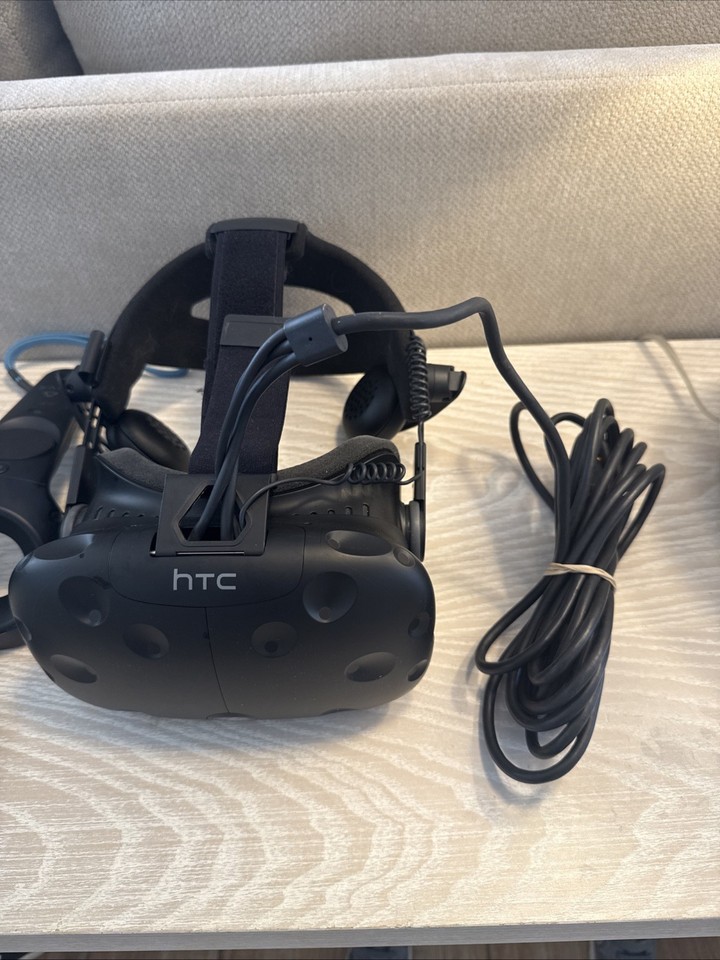 HTC Vive Virtual Reality VR Headset Deluxe Audio Strap LINK Cables ...