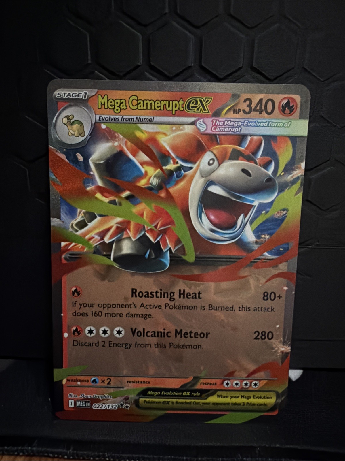 Mega Camerupt EX 022/132 Mega Evolution Pokémon TCG Double Rare NM | eBay