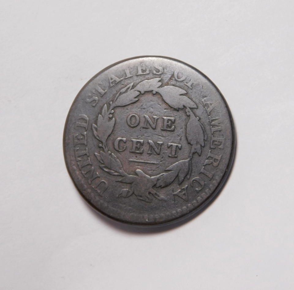 EARLY ORIGINAL 1814 LARGE CENT 100% ORIGINAL G - VG CHOCOLATE BROWN ...