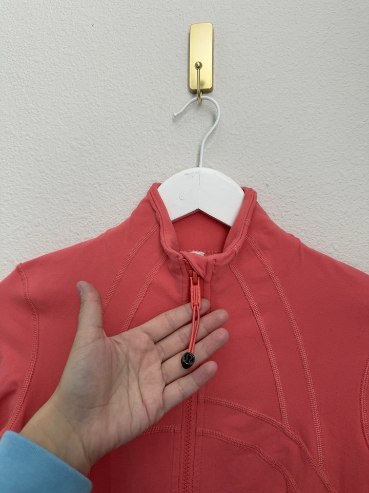 Lululemon Women’s BBL Define Full Zip Coral Pink Jacket Sz 4 | eBay