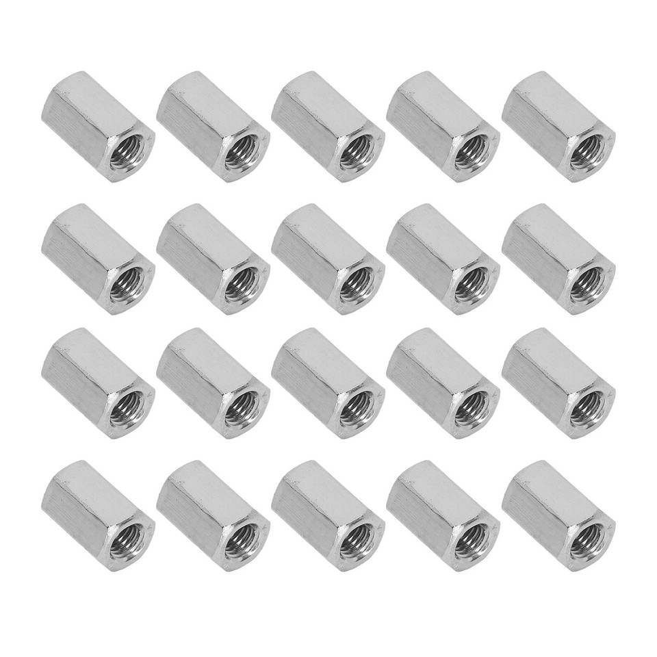 20PCS Hex Coupling Nuts 304 Stainless Steel Thread Rod Connection Nut ...
