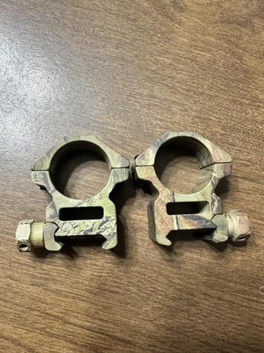 Realtree Camouflage 1” Rifle Scope Rings Weaver Style Camo | eBay