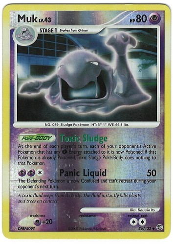 Muk 56/132 Pokemon Card Secret Wonders Reverse Holo 80 HP NM | eBay