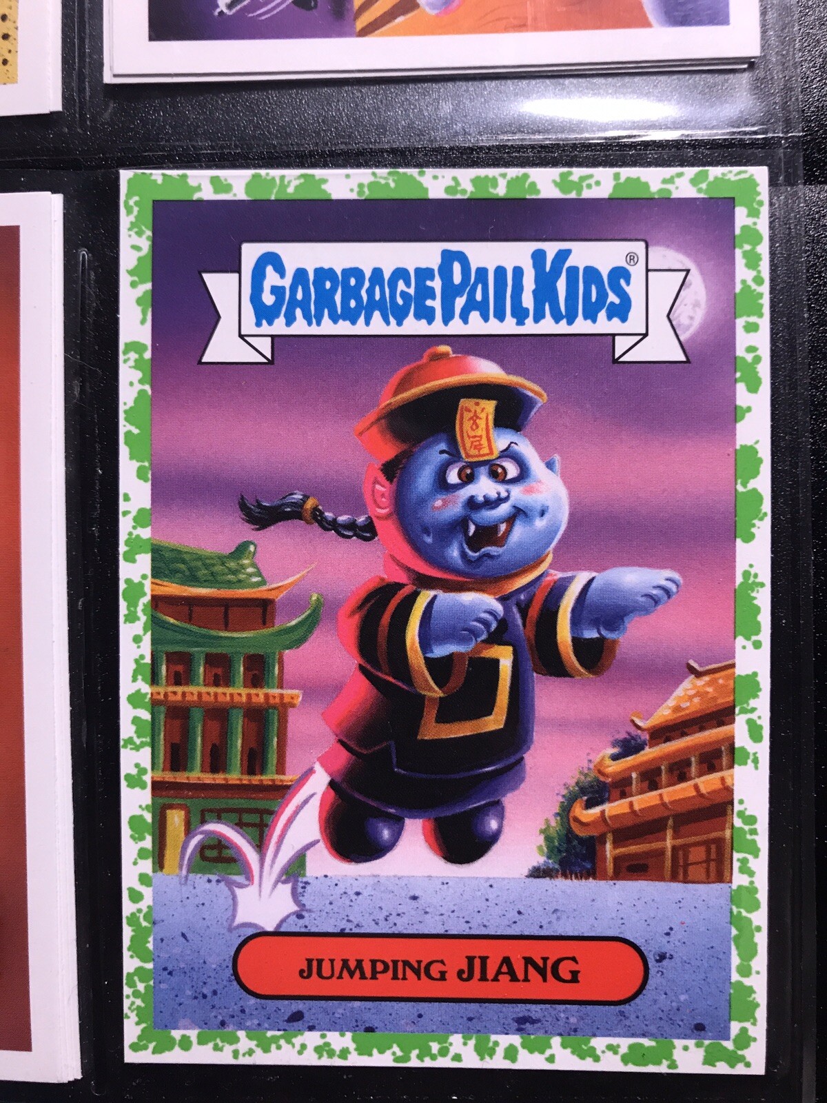2019 Garbage Pail Kids REVENGE HORROR-IBLE Jumping Jiang Vampire Green ...
