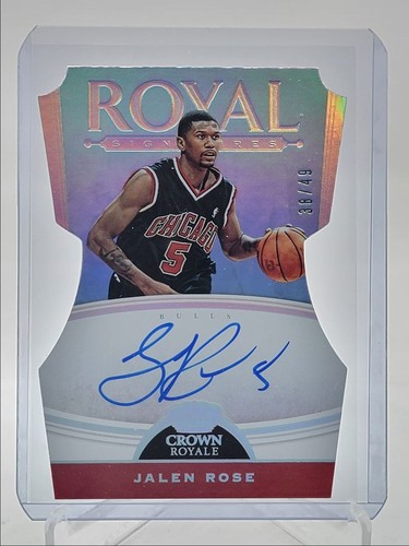 JALEN ROSE 2019-20 CROWN ROYALE ROYAL AUTOGRAPH DIE CUT AUTO /49 Q3597 ...
