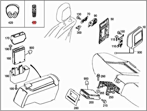 Genuine MERCEDES V251 C292 S212 W164 W166 W212 X164 Operating unit ...