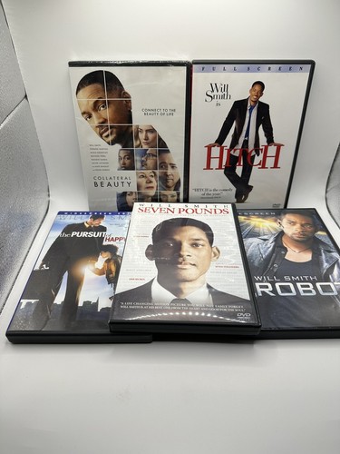 Will Smith Movie Lot Of 5 iRobot Seven Pounds Hitch Pursuit Of ...