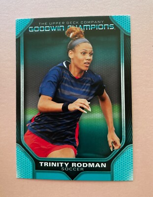 2024 Upper Deck Goodwin Champions Trinity Rodman Turquoise #7 Soccer | eBay