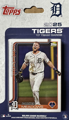 Detroit Tigers 2025 Factory Sealed 17 Card Team Set Featuring Parker ...