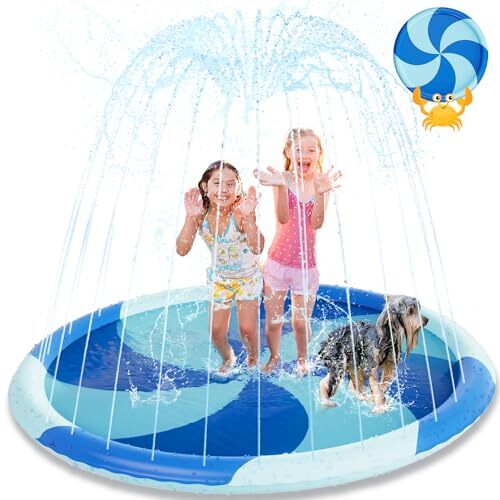 Splash Pad for Toddlers Sprinkler for Kids, Thicken Baby Pool Water 67 ...