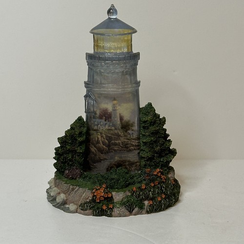 Thomas Kinkade Sea of Tranquility 2004 6x4" Safe Harbor Lighthouse ...