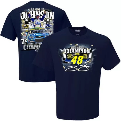 Jimmie Johnson #48 Nascar 7 Time Nascar Champion Men's T-shirt - size ...