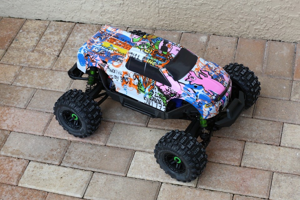 Custom Body Graffiti Style for V1 Traxxas Maxx 1/10 Shell Cover eMaxx ...