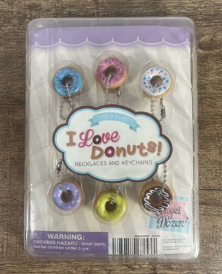 Vtg I Love Donuts Necklaces & Keychains Vending Machine Header Display ...