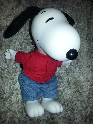 SNOOPY DOLL 1968 Peanuts 10" SCHULZ ANTIQUE FIGURINE Bean Bag RAG doll ...
