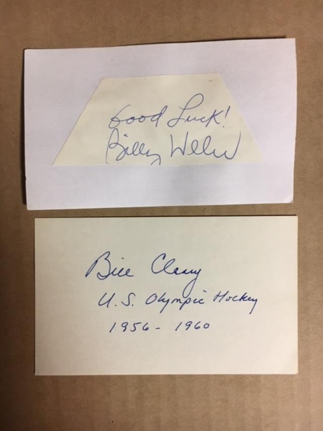 Billy Welu Bowling Champion All-time Great Signed/Mounted Index Card ...