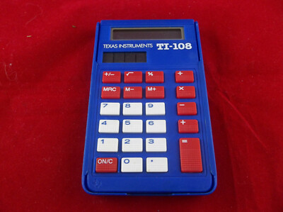 Texas Instruments TI-108 Mini Basic School Solar Calculator With Cover ...