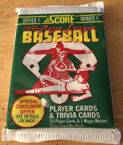 1991 Score Baseball Card Pack Bryan Harvey Angels Top Felix Fermin ...