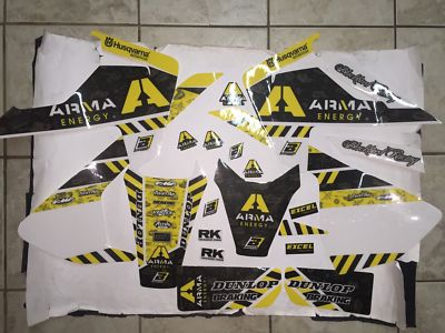 KIT GRAFICHE GRAPHICS STICKERS BLACKBIRD HUSQVARNA FE 250 350 450 501 ...
